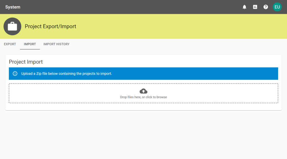 Project Export/Import