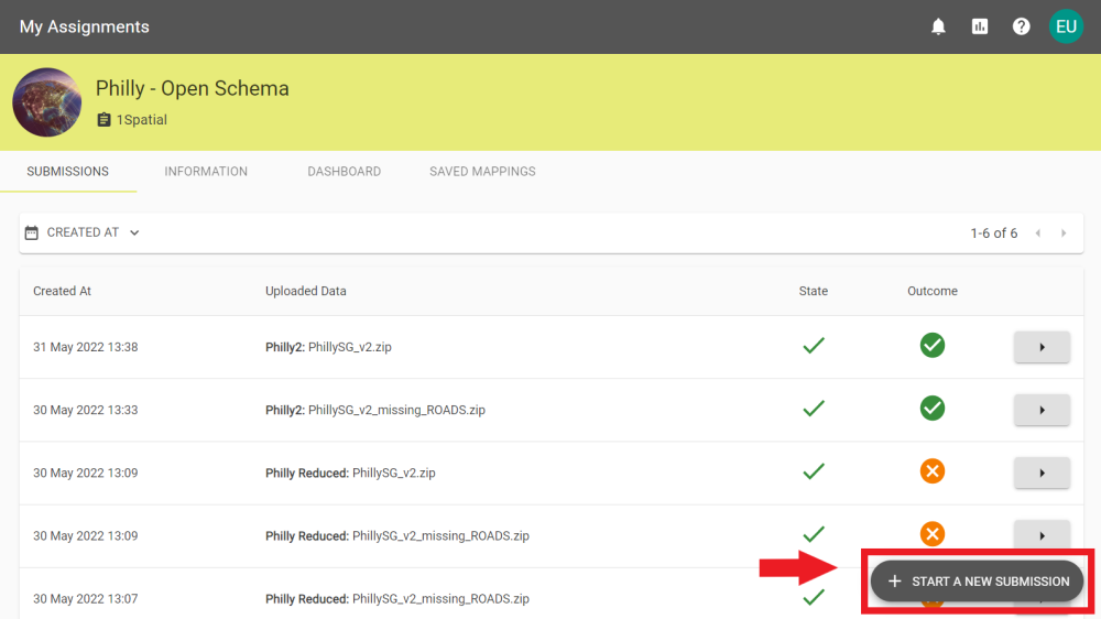 Creating a new Submission